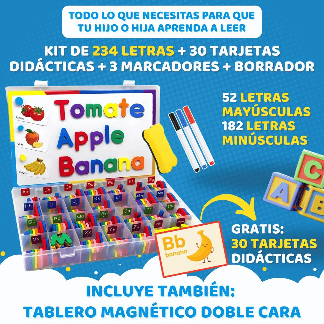 KIT DE LETRAS MAGNETICAS JOY KIDS – JoyKids